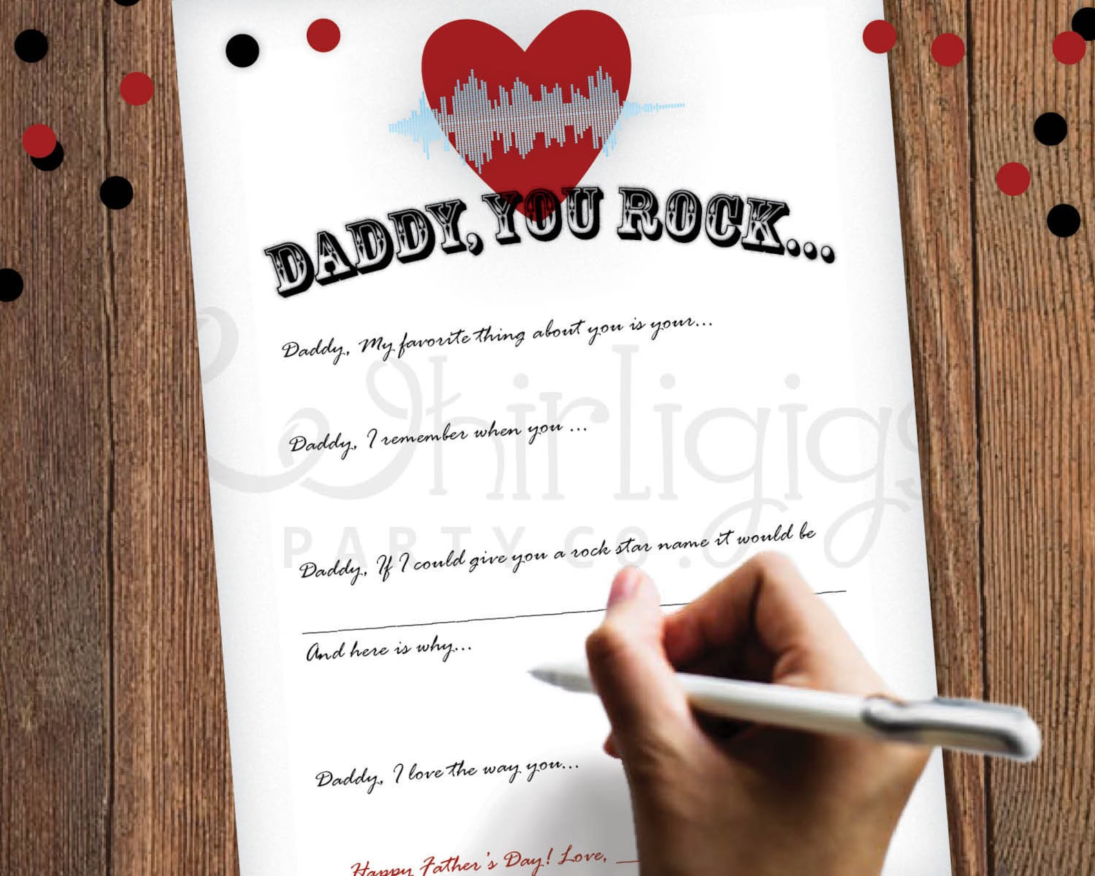 Letter to Dad Fathers Day Printable Write a Message to Dad - Etsy