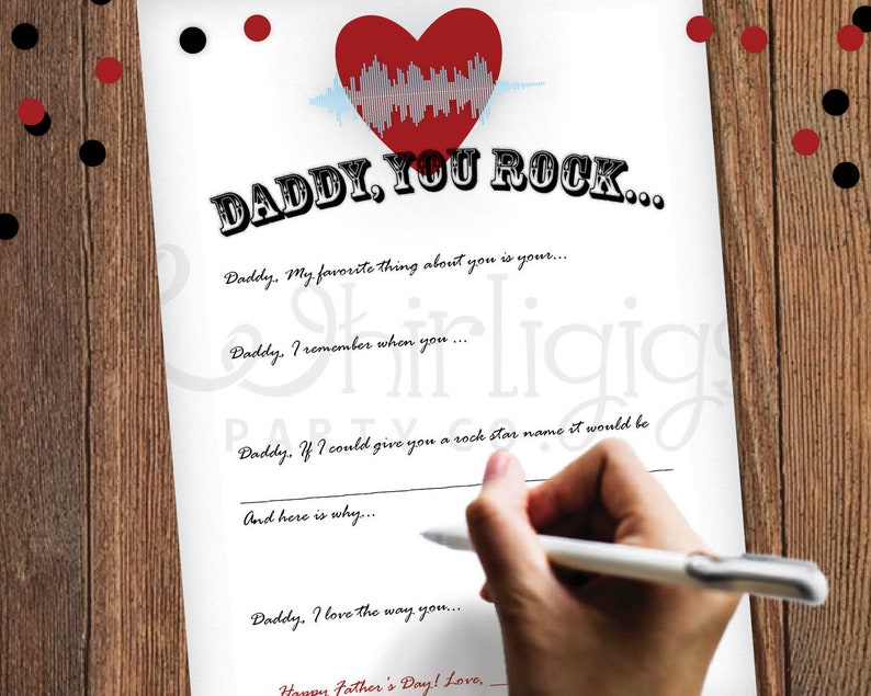 Letter to Dad Fathers Day Printable, Write a Message to Dad, Titled ...