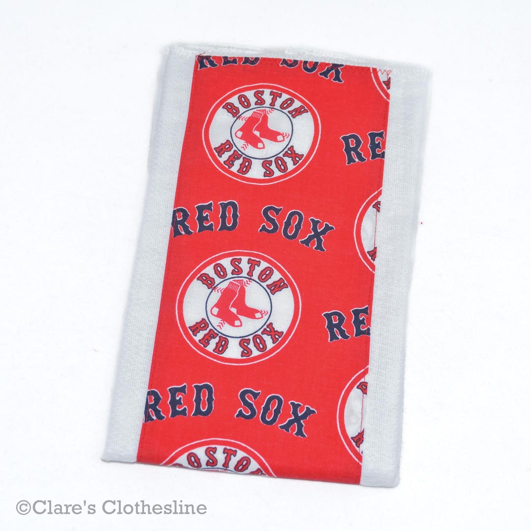 Boston Red Sox Burp Cloth: Baseball Baby Gift, Cotton Burp Rag - Etsy