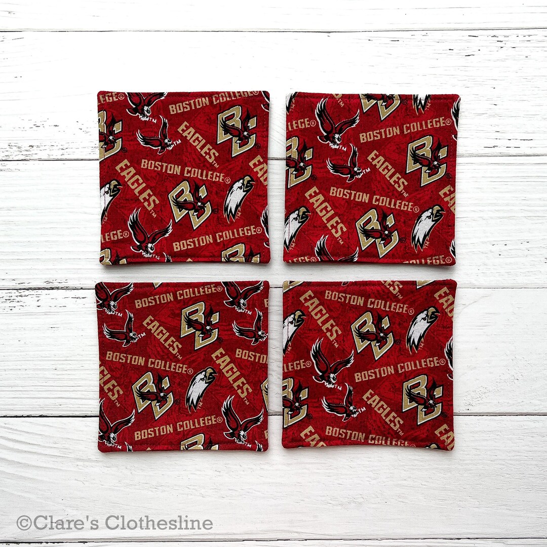 Boston College Coaster Set | BC Eagles Maroon Felt Coasters Set of 4 ...