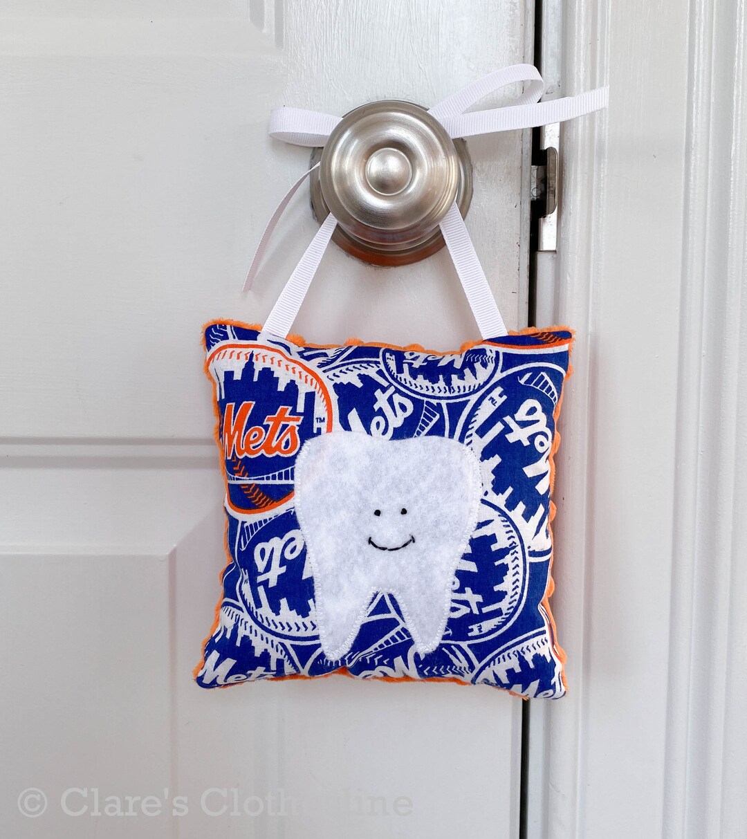NY Mets Tooth Fairy Pillow New York Mets Baseball Hanging - Etsy