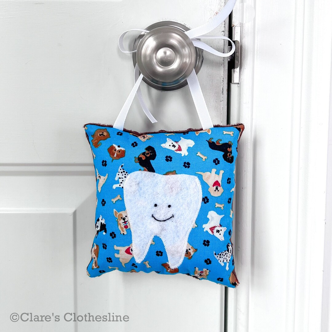Dogs Tooth Fairy Pillow | Puppy Dog Breeds | Hanging Tooth Fairy Pillow ...