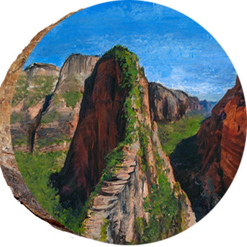 Angels Landing Zion Art - Etsy