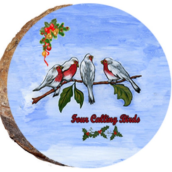 Four Calling Birds - Etsy
