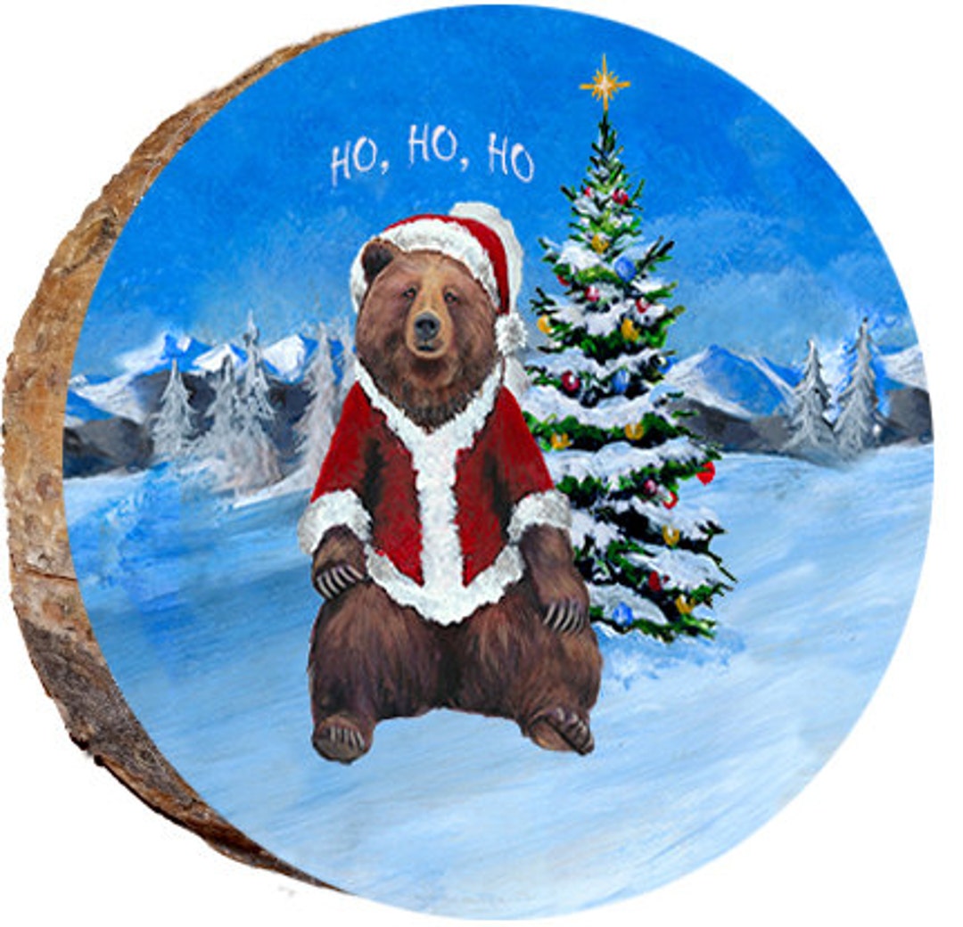 Santa Bear Says Ho Ho Ho DX161 - Etsy