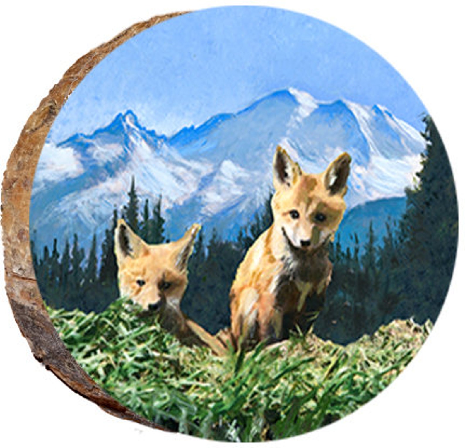 Two Fox Cubs DAS046 - Etsy