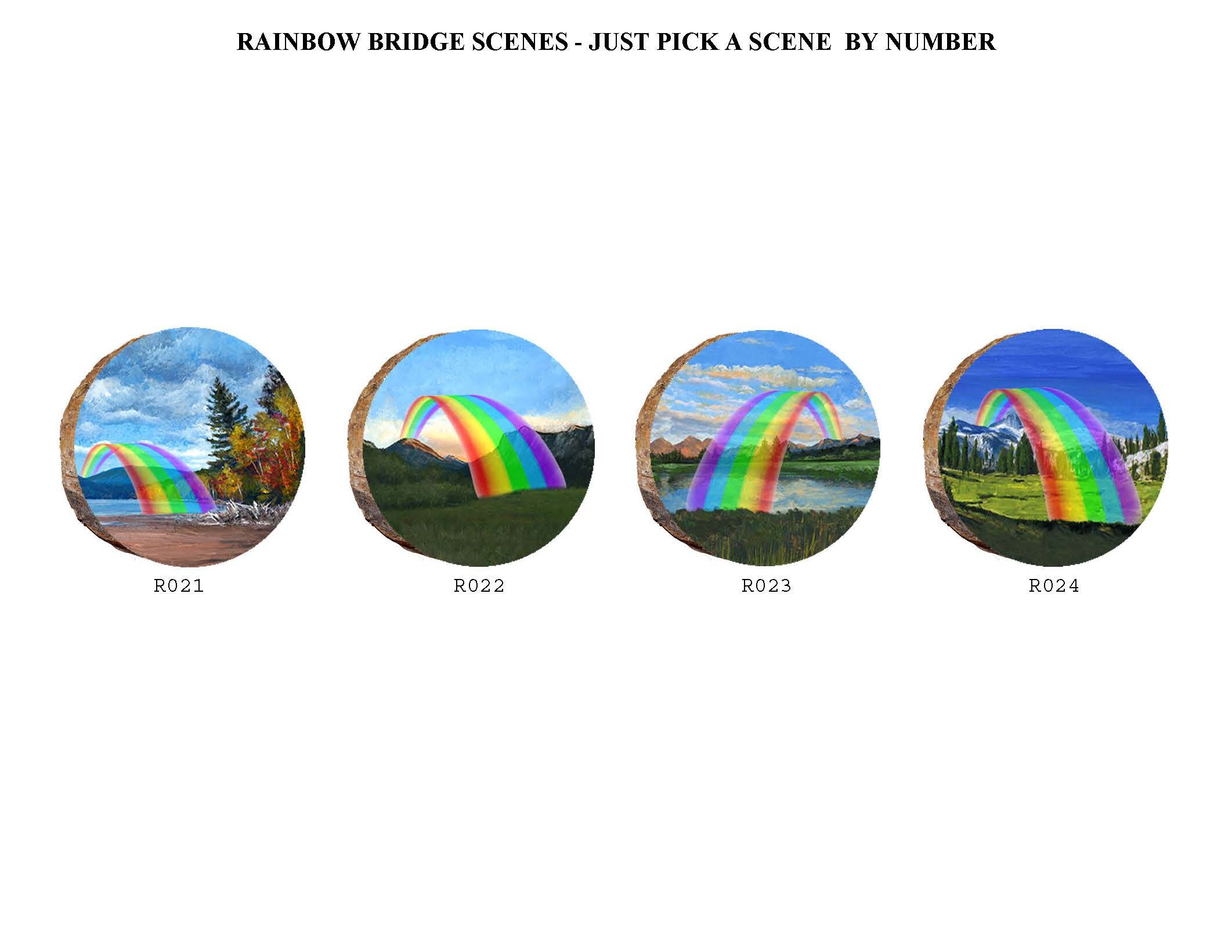 D005 Beagle Standing in Rainbow Bridge Treasures Scene - Etsy