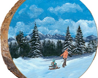 Sled Ride | Etsy