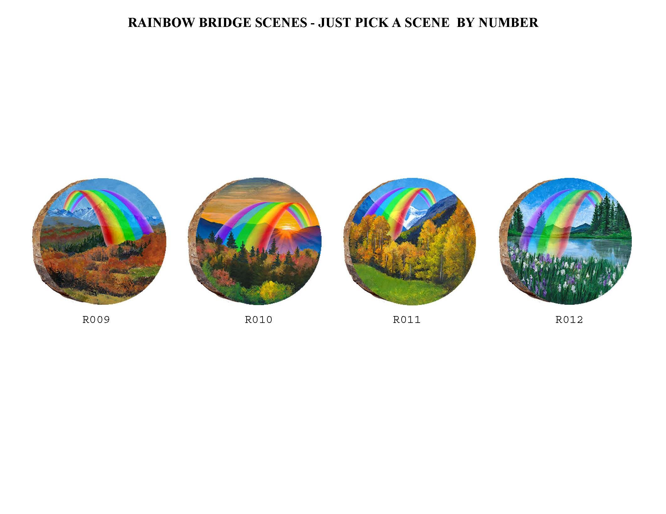 D005 Beagle Standing in Rainbow Bridge Treasures Scene | Etsy