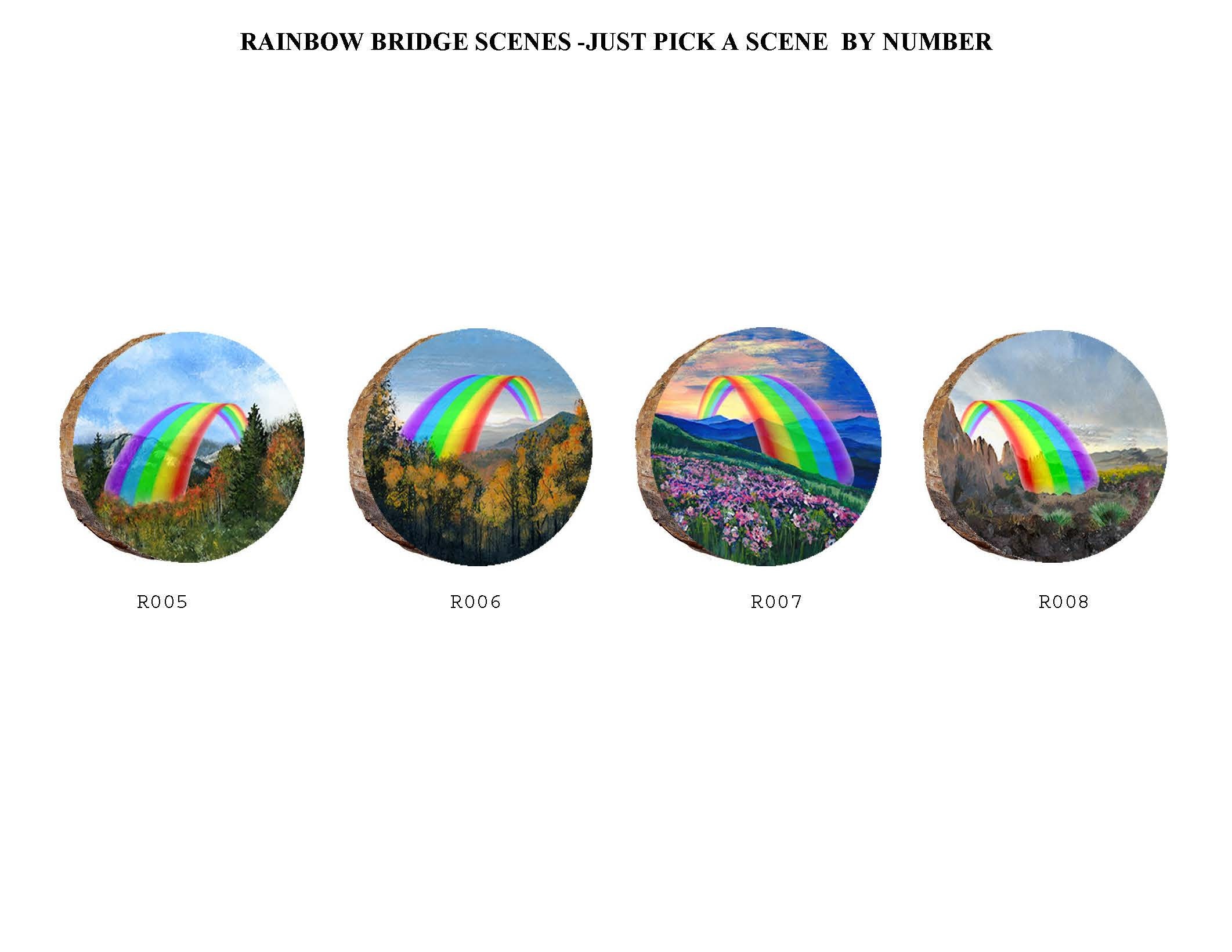 D005 Beagle Standing in Rainbow Bridge Treasures Scene - Etsy