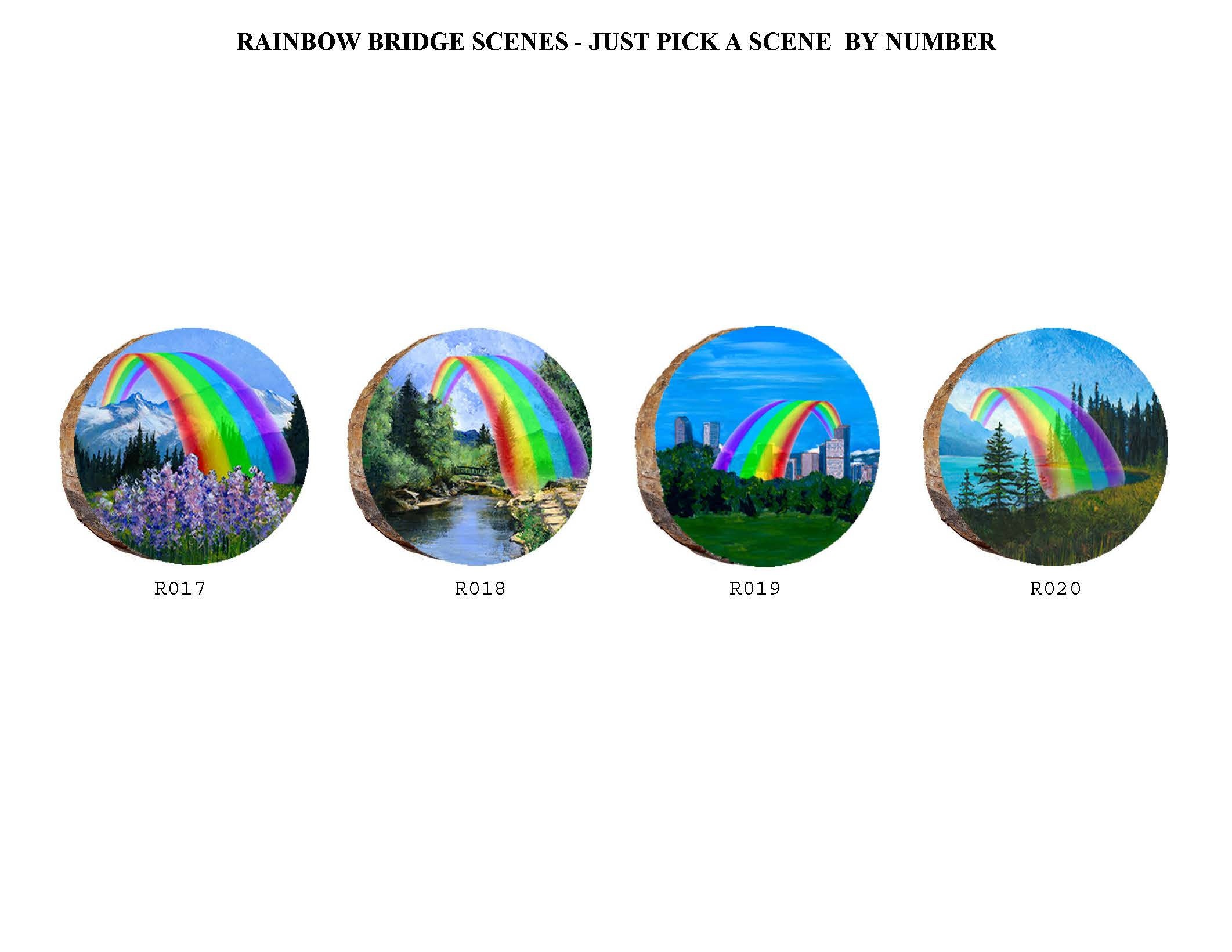 D005 Beagle Standing in Rainbow Bridge Treasures Scene - Etsy