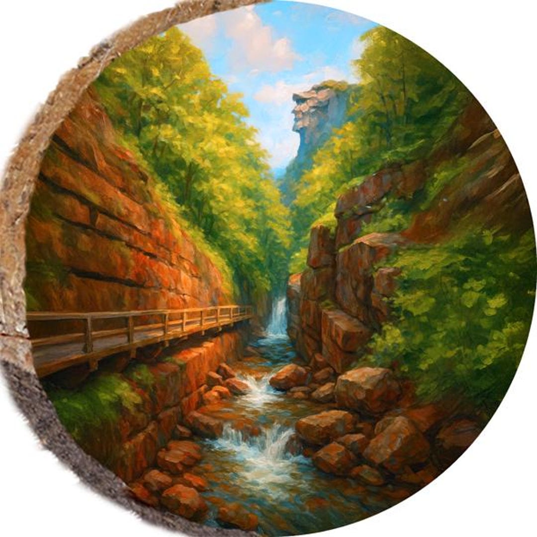 DCM423 - the Flume Gorge, the Old Man of the Mountain - Etsy