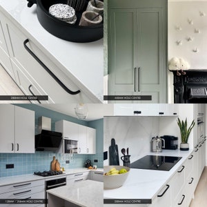 PREMIUM Black Modern Solid Brass Long Pull Bar Handles for - Etsy Canada