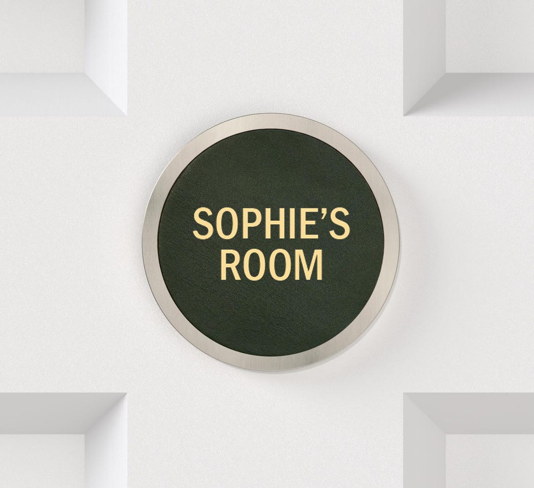 Personalised Brass Name Door Sign, Room Sign, Name Plaque, Hotel Door ...
