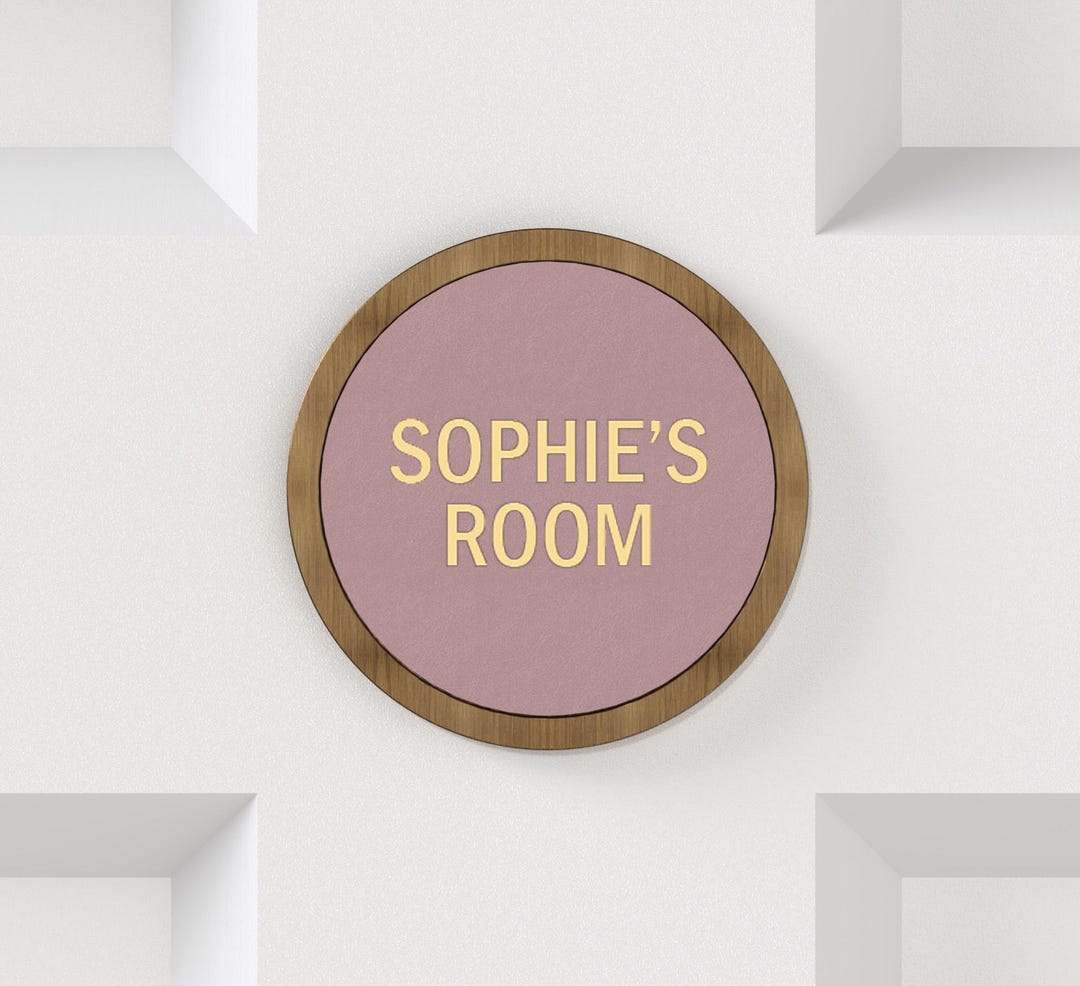 Personalised Brass Name Door Sign, Room Sign, Name Plaque, Hotel Door ...