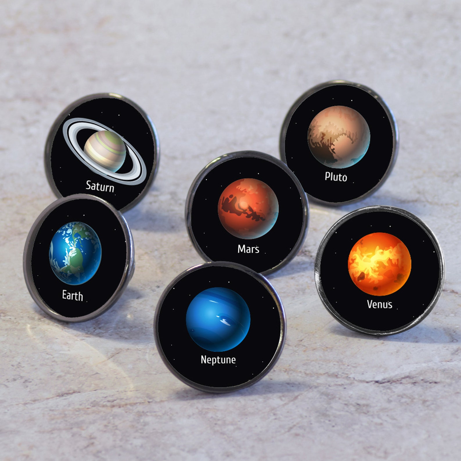 Decorative Planets Cupboard Door Knobs Science Space Novelty - Etsy
