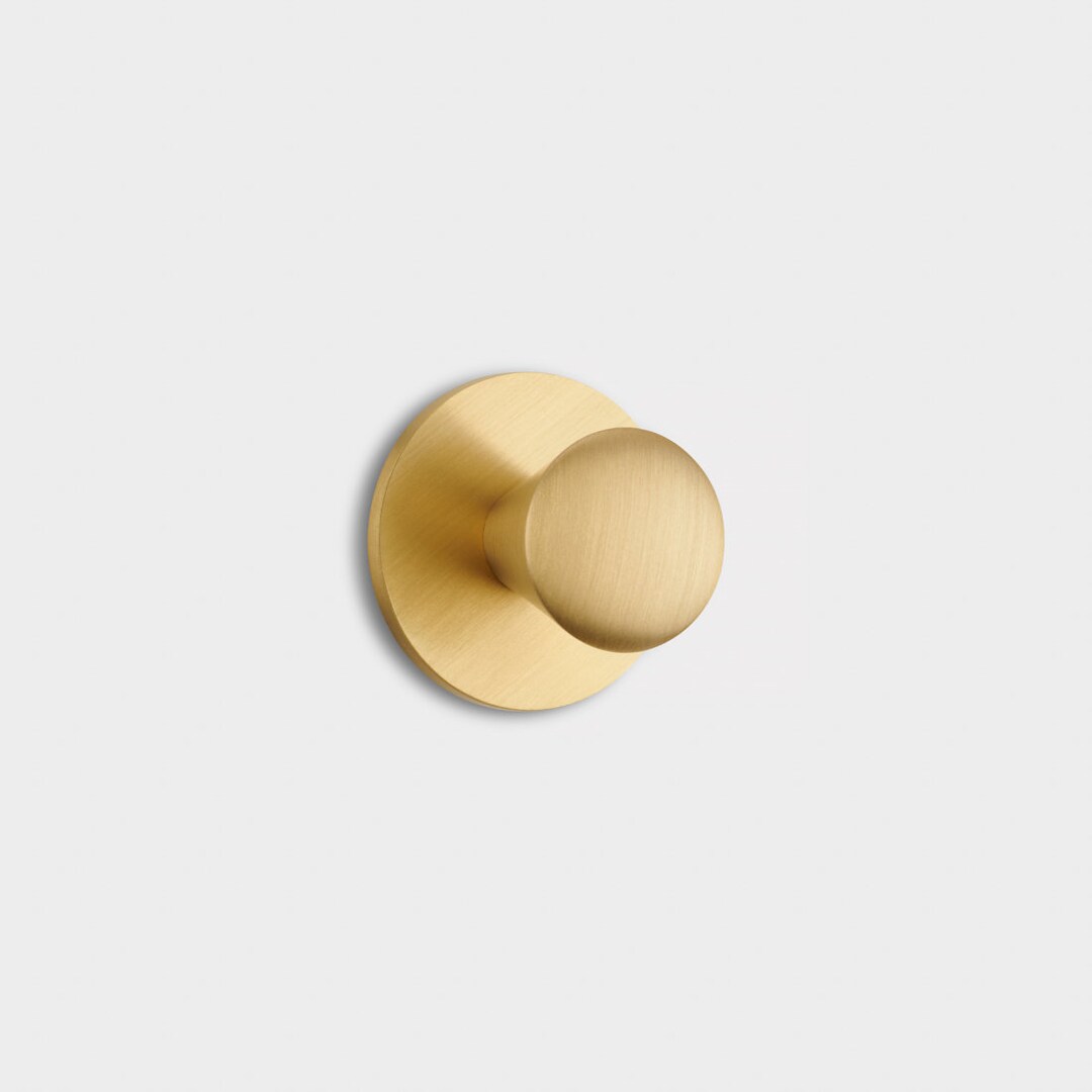 Solid Brass Cone Hook | Modern Wall, Hallway & Wardrobe Decor - Etsy