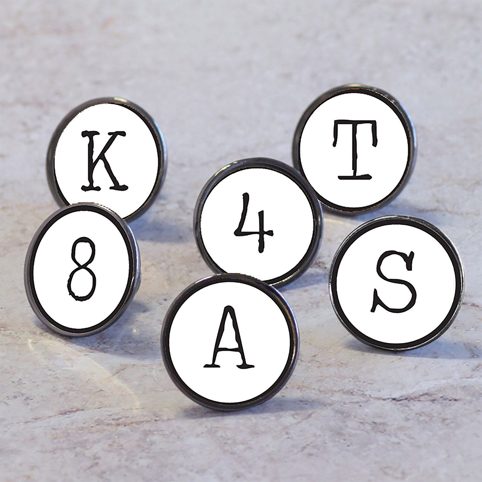 Typewriter Style Alphabet Letter & Number Cupboard Cabinet - Etsy