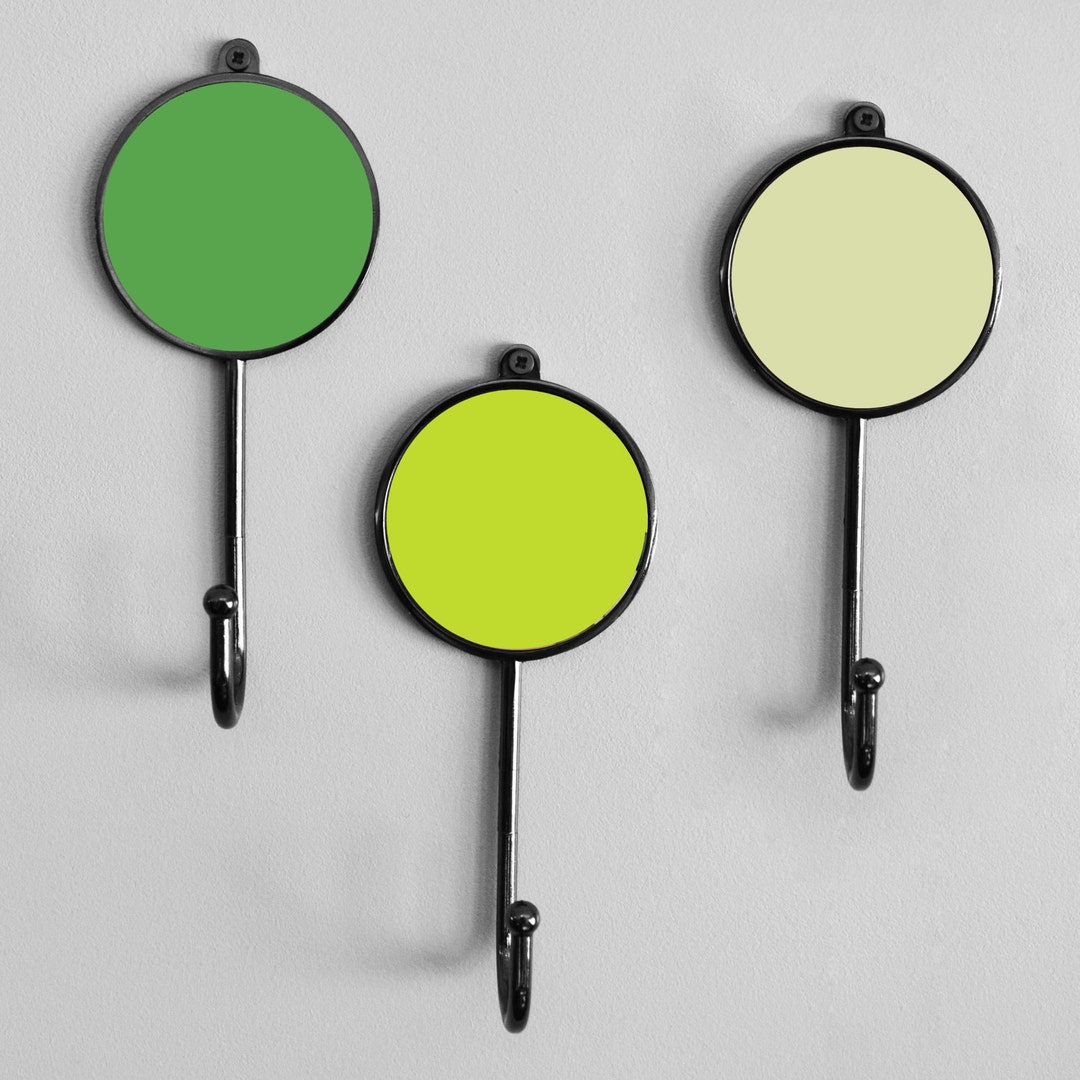 Green Colourful Coat Clothes Wall Bedroom Robe Hooks - Etsy