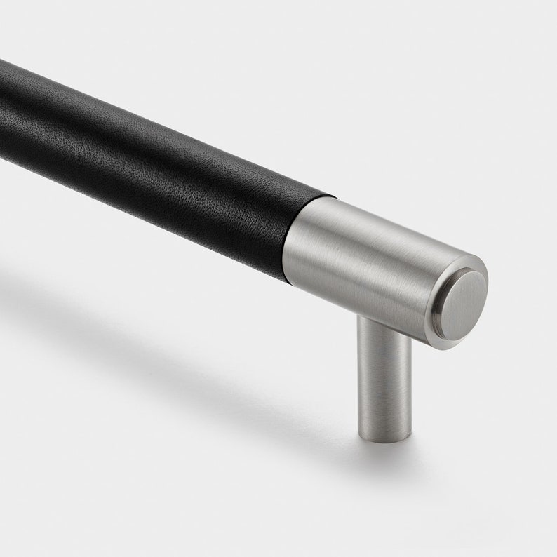 Solid Brass Silver Bar Handles With Brown, Black, Pink & Blue Veg ...