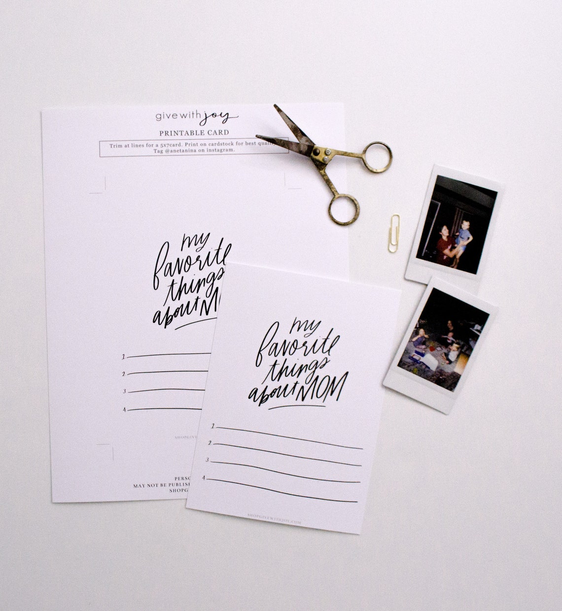 My Favorite Things About Mom Mother's Day Print at Home - Etsy