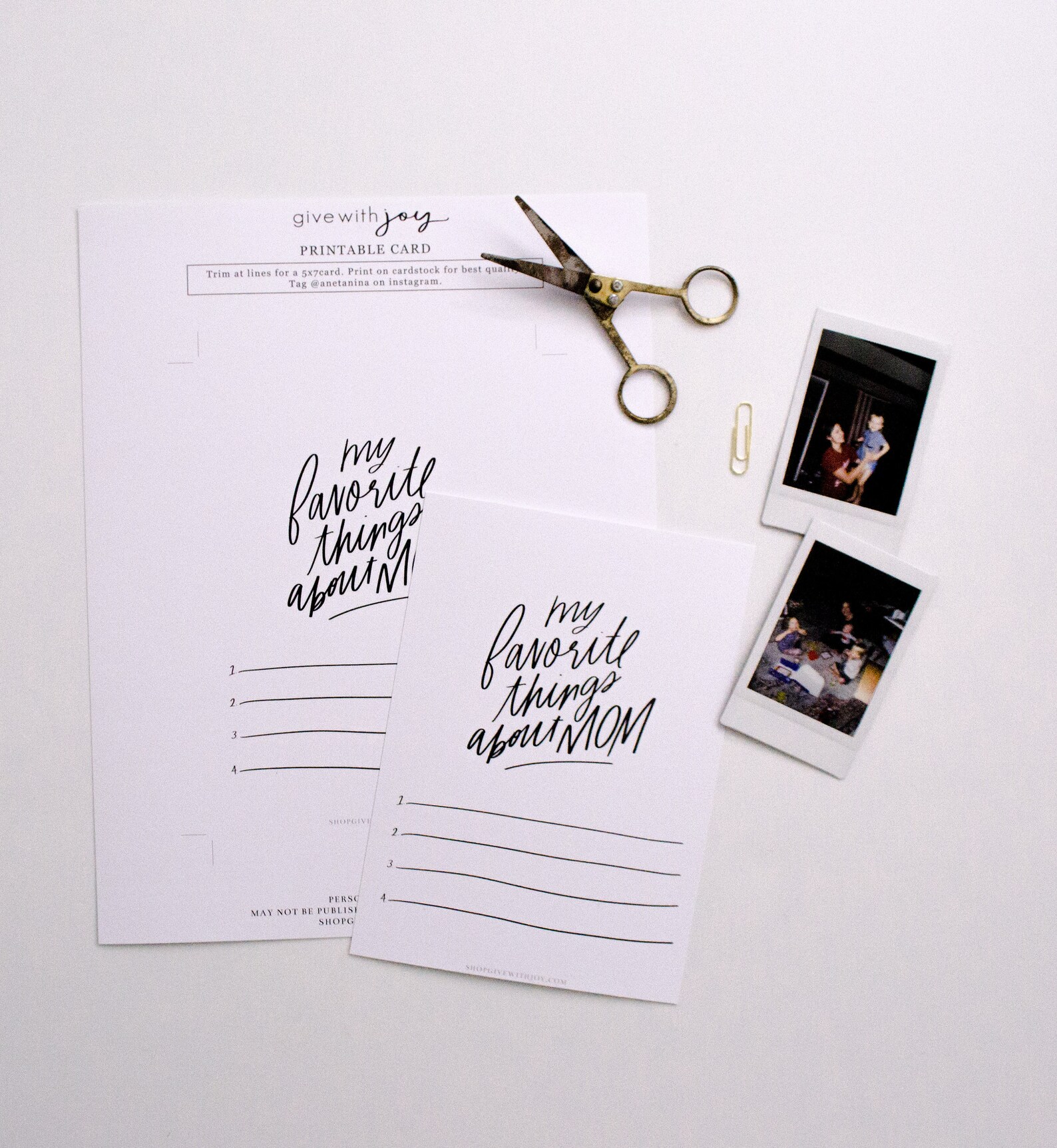 My Favorite Things About Mom Mother's Day Print at Home - Etsy