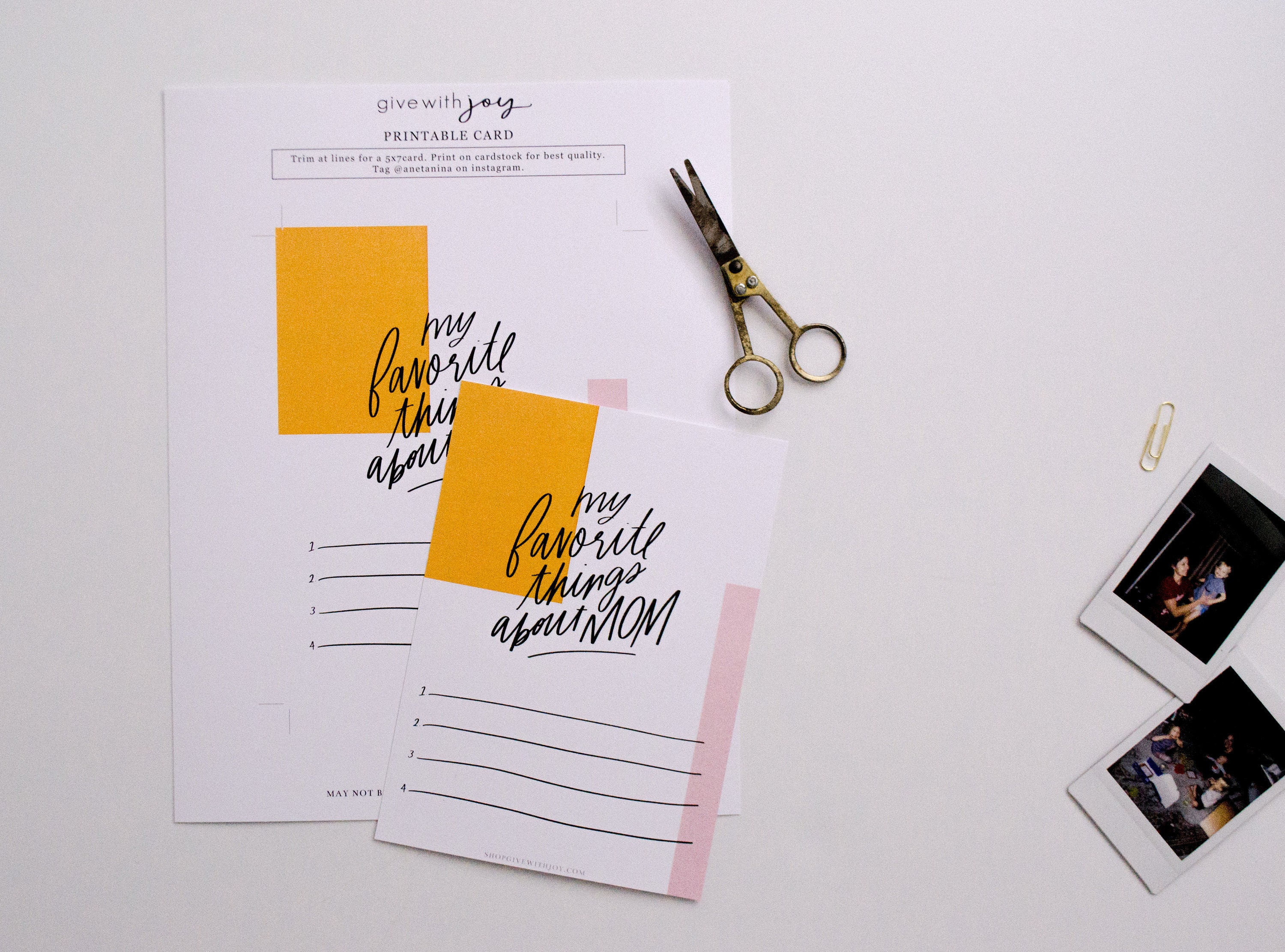 My Favorite Things About Mom Mother's Day Print at Home - Etsy