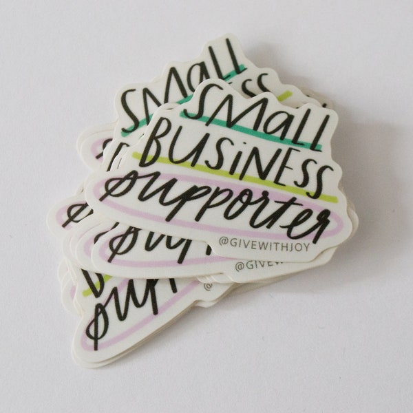 Small Business Supporter Sticker - Etsy