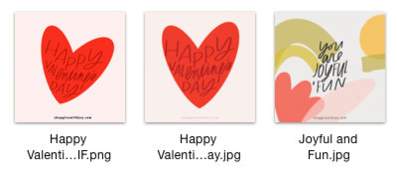 Digital Valentine's Day Messages Set of 6 Cards for | Etsy