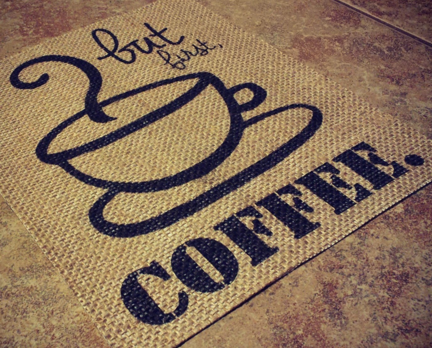 Burlap Coffee Sign Rustic Kitchen Decoration Kitchen Sign - Etsy
