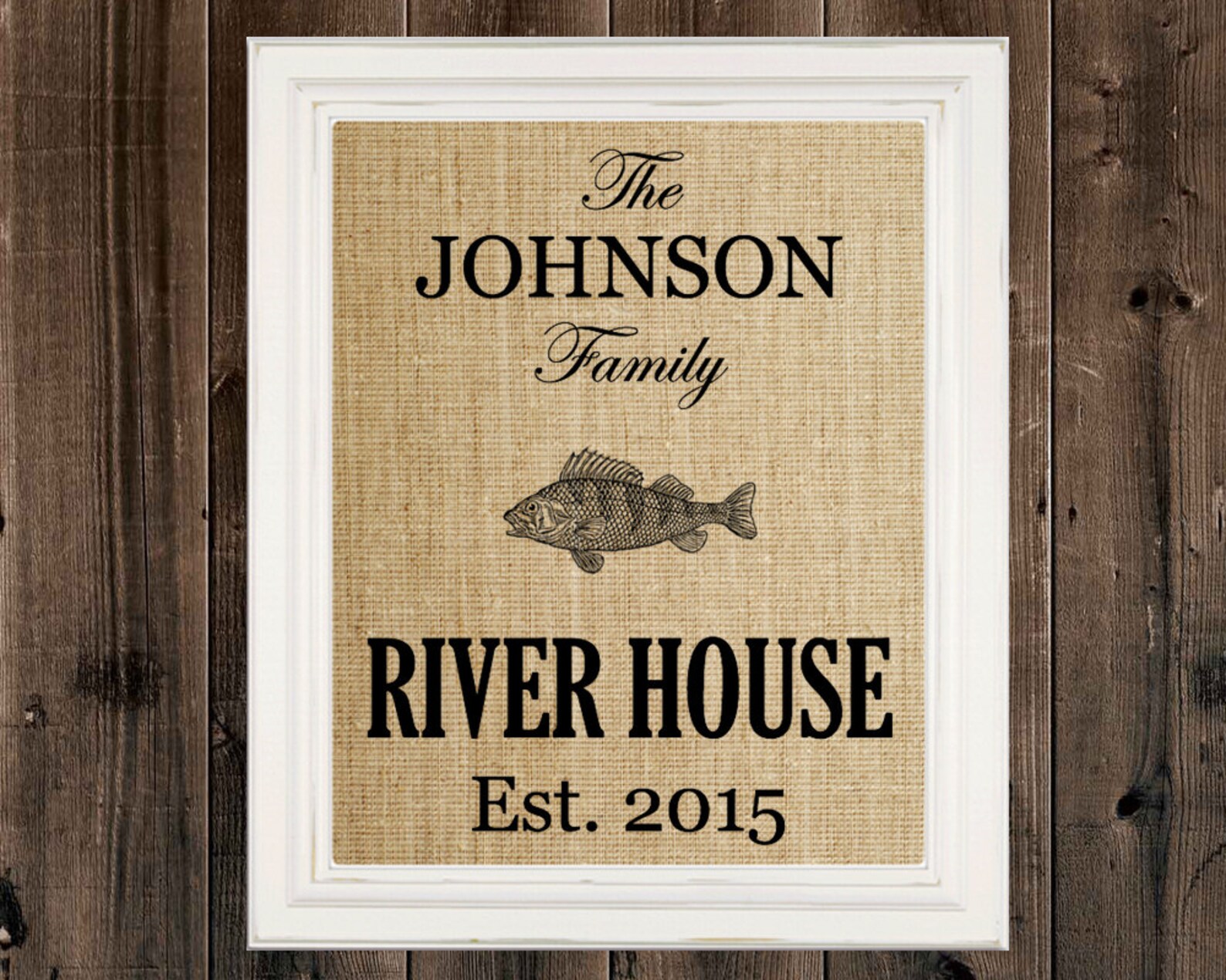 Custom River House Sign River House Decor River Life Art Personalized ...