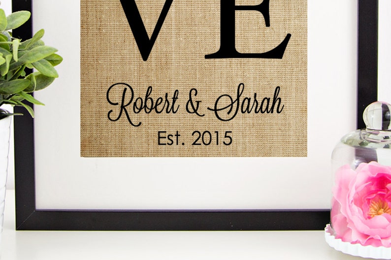 Rustic Wedding Decor | Burlap Print | Shabby Chic Wedding Decoration ...