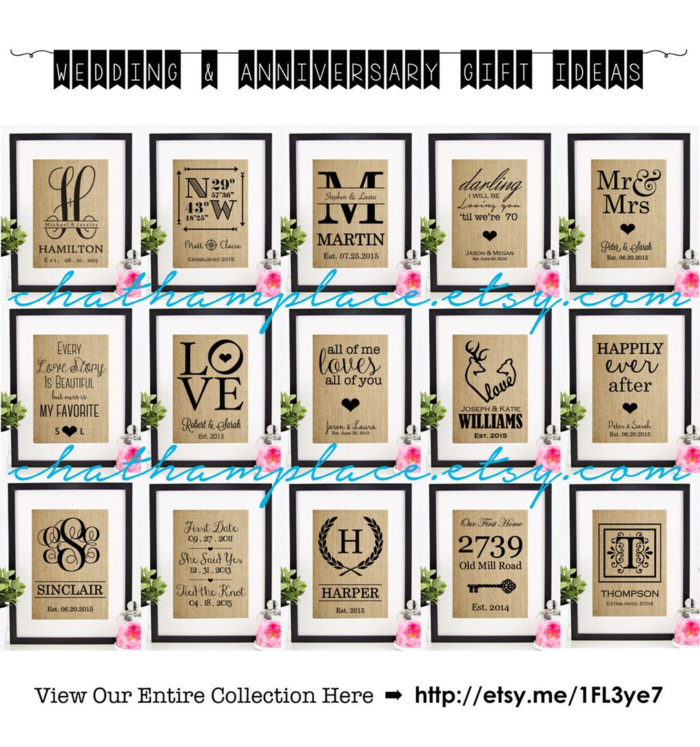 Rustic Wedding Decor | Burlap Print | Shabby Chic Wedding Decoration ...