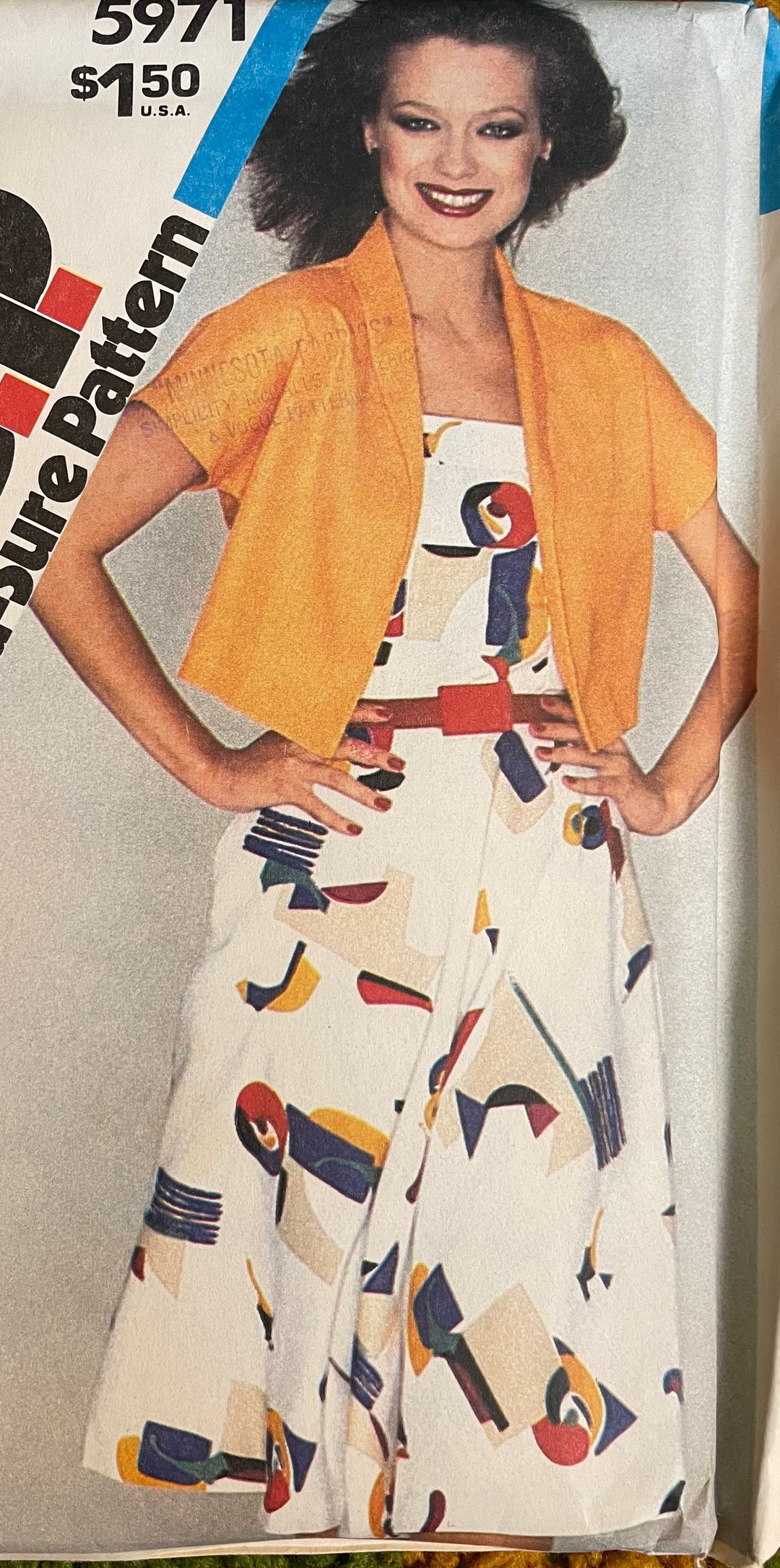 Vintage 1983 Simplicity Extra-sure Sewing Pattern #5971 Misses' Fitted ...