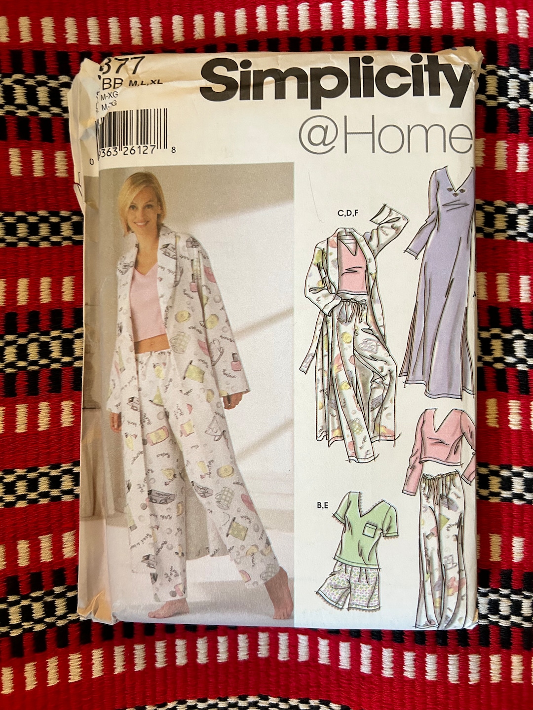 Vintage 2002 Simplicity @ Home Sewing Pattern 5877 Misses' Pajama Pants ...
