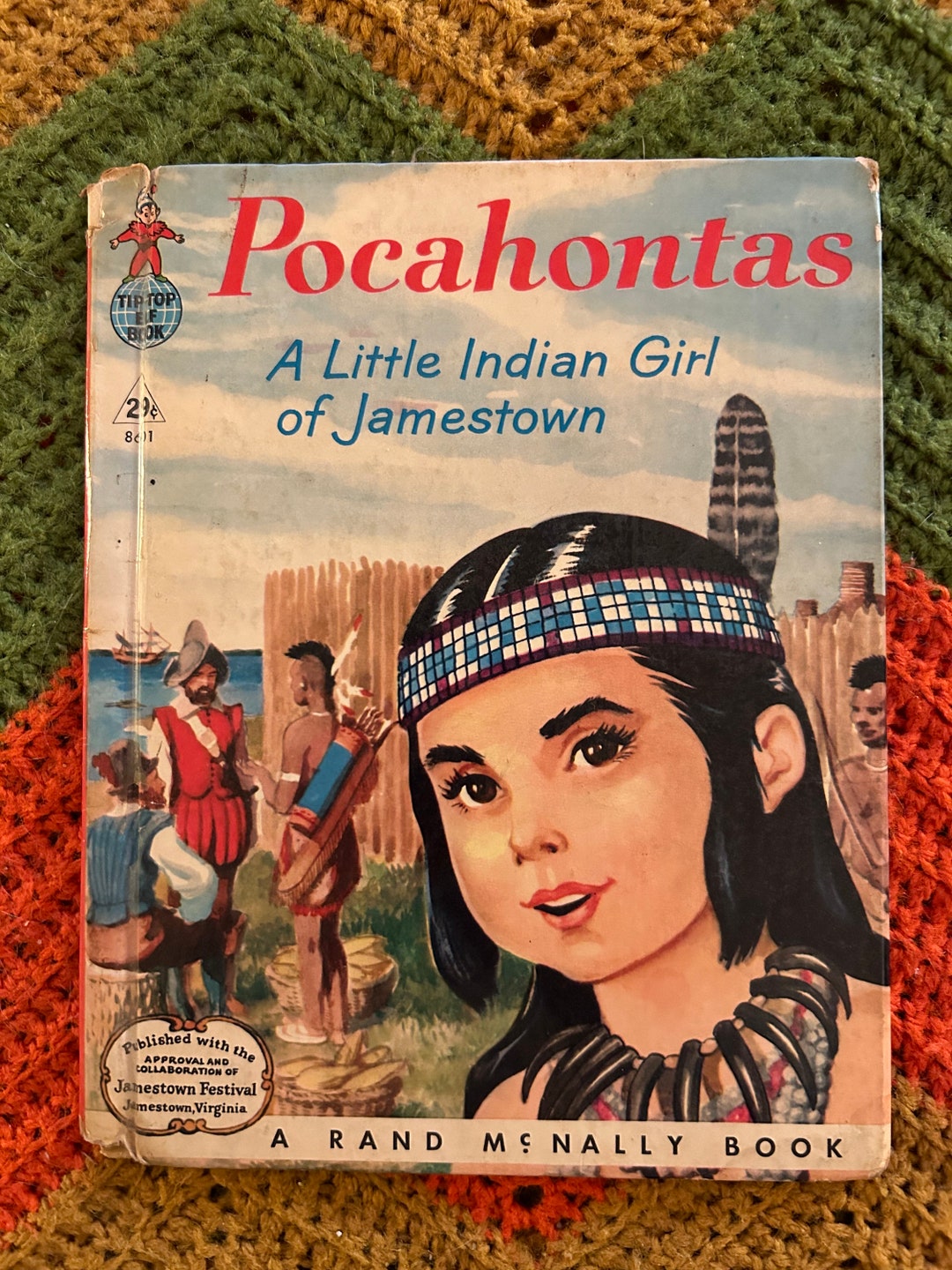 Vintage 1957 "pocahontas A Little Indian Girl of Jamestown" A Rand ...