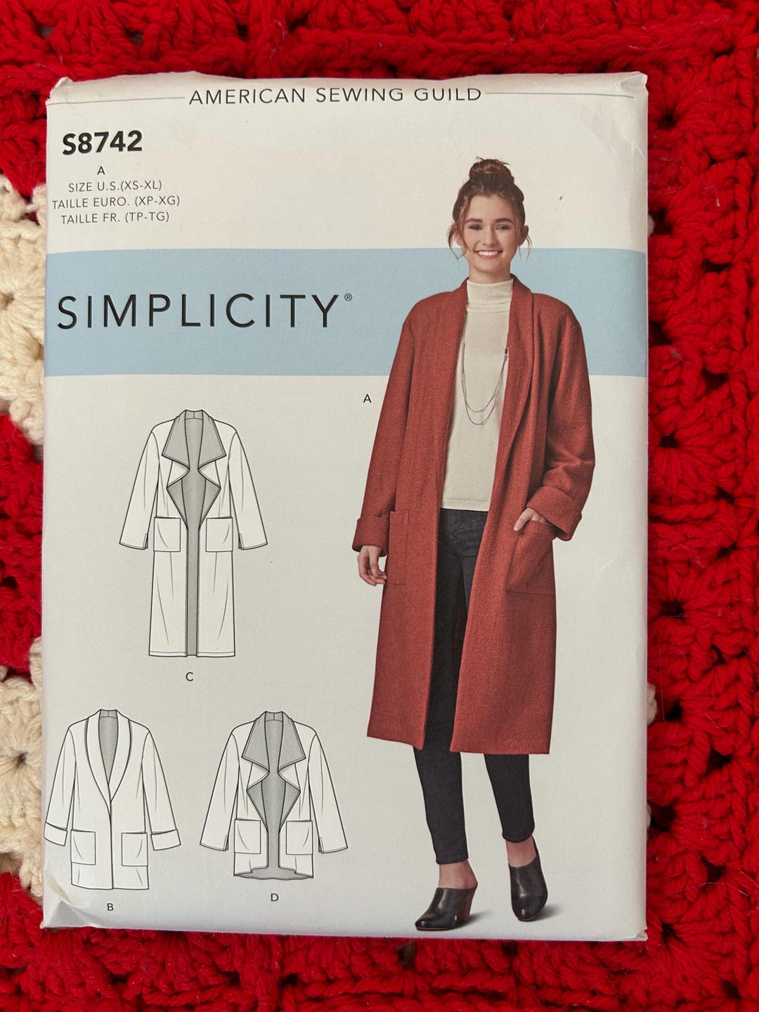 2020 Simplicity Sewing Pattern S8742 Misses' Cardigans, Each in 2 ...