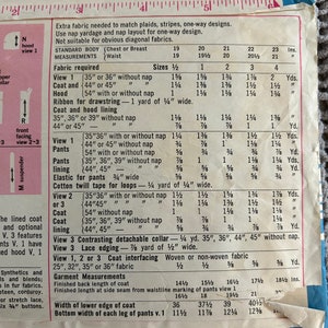 Vintage 1970 Simplicity Sewing Pattern 9042 Toddlers’ Coat With ...
