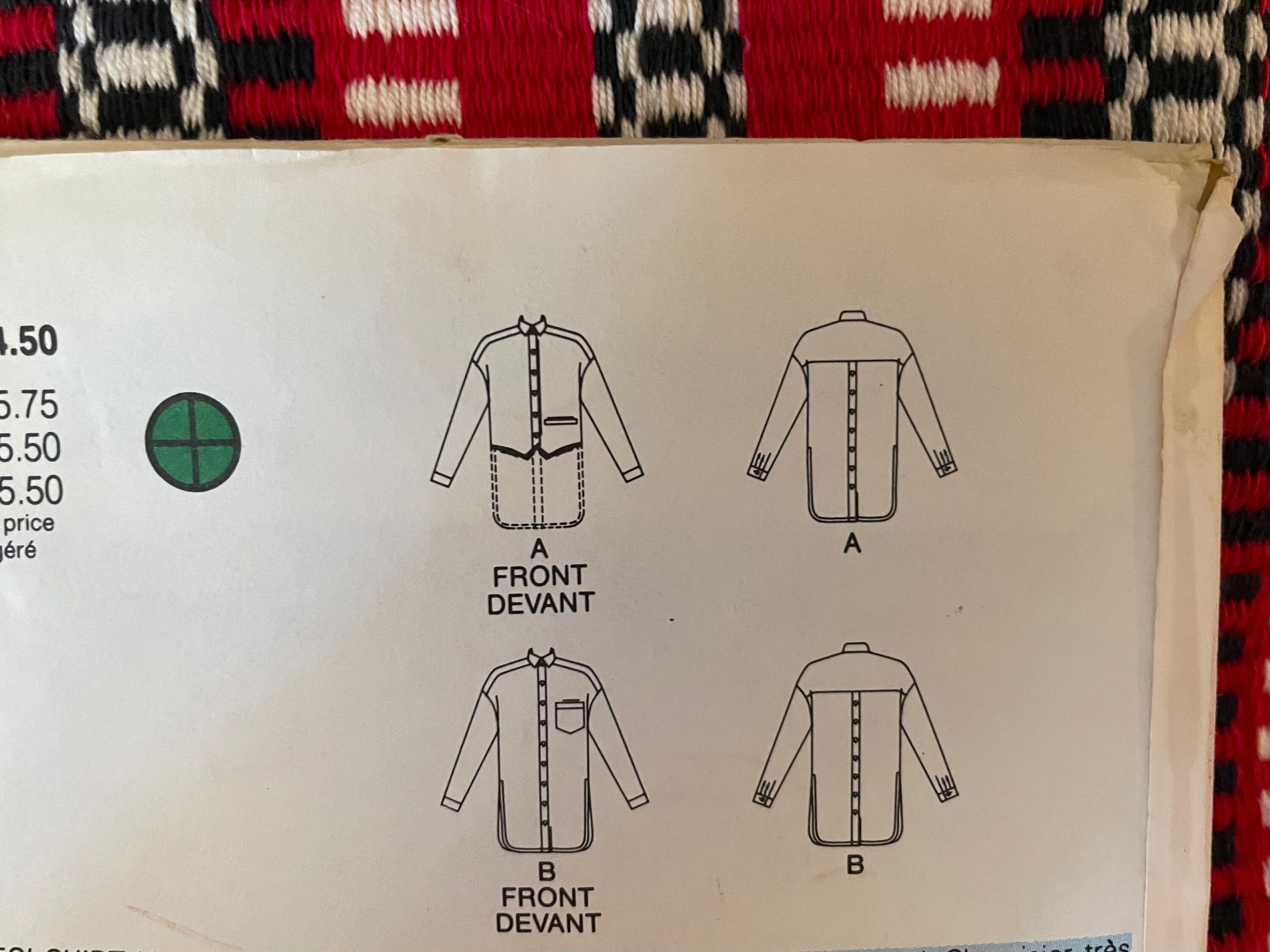 Vintage 1986 Butterick Sewing Pattern 3644 Misses Oversized Button-down ...