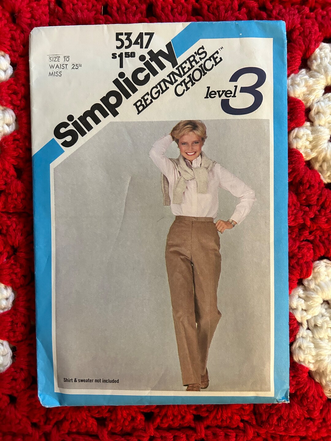 Vintage 1981 Simplicity Beginner's Choice Level 3 Sewing Pattern 5347 ...
