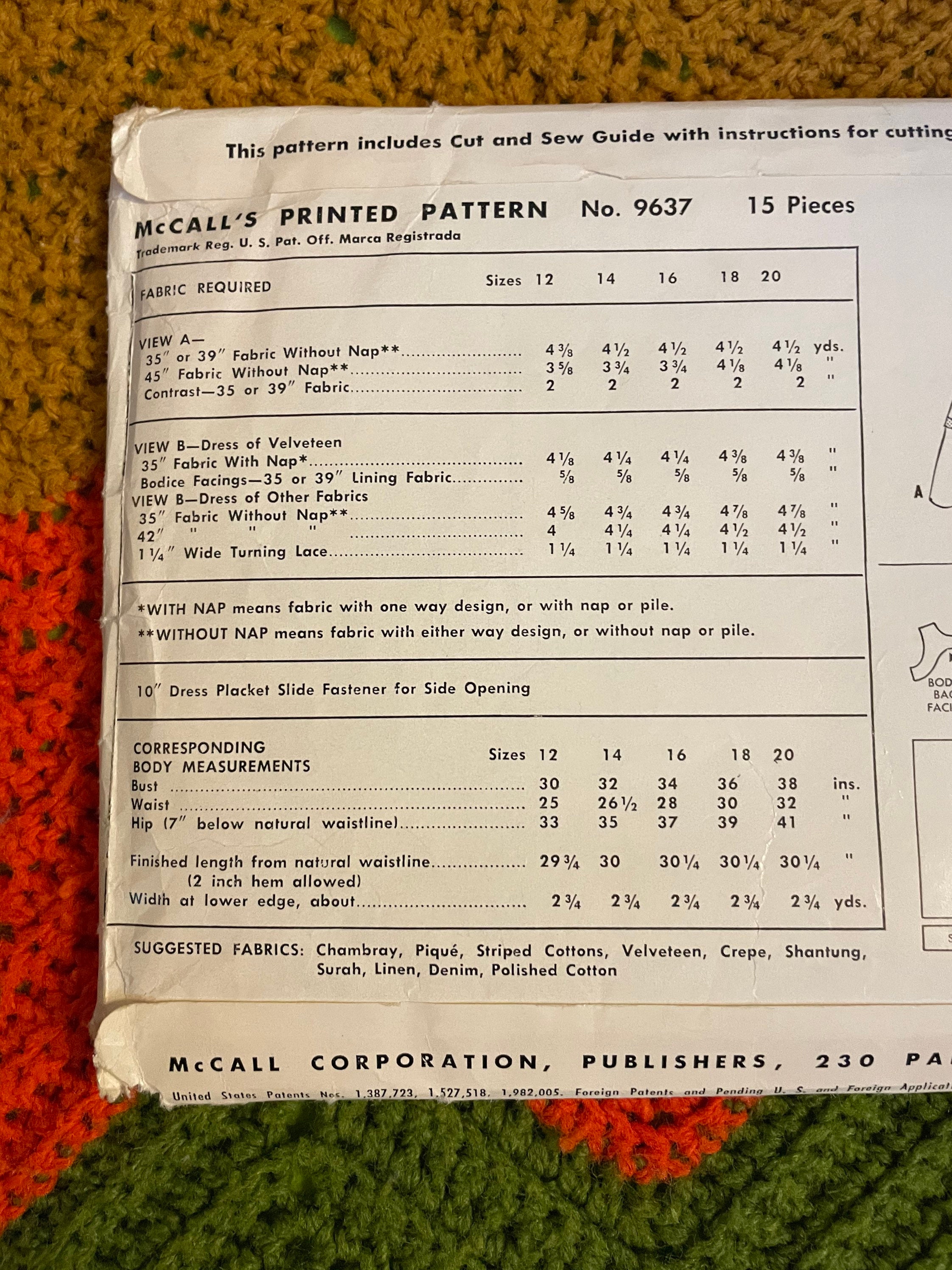 Vintage 1953 Mccall's Pattern 9637 Misses' Sleeveless - Etsy