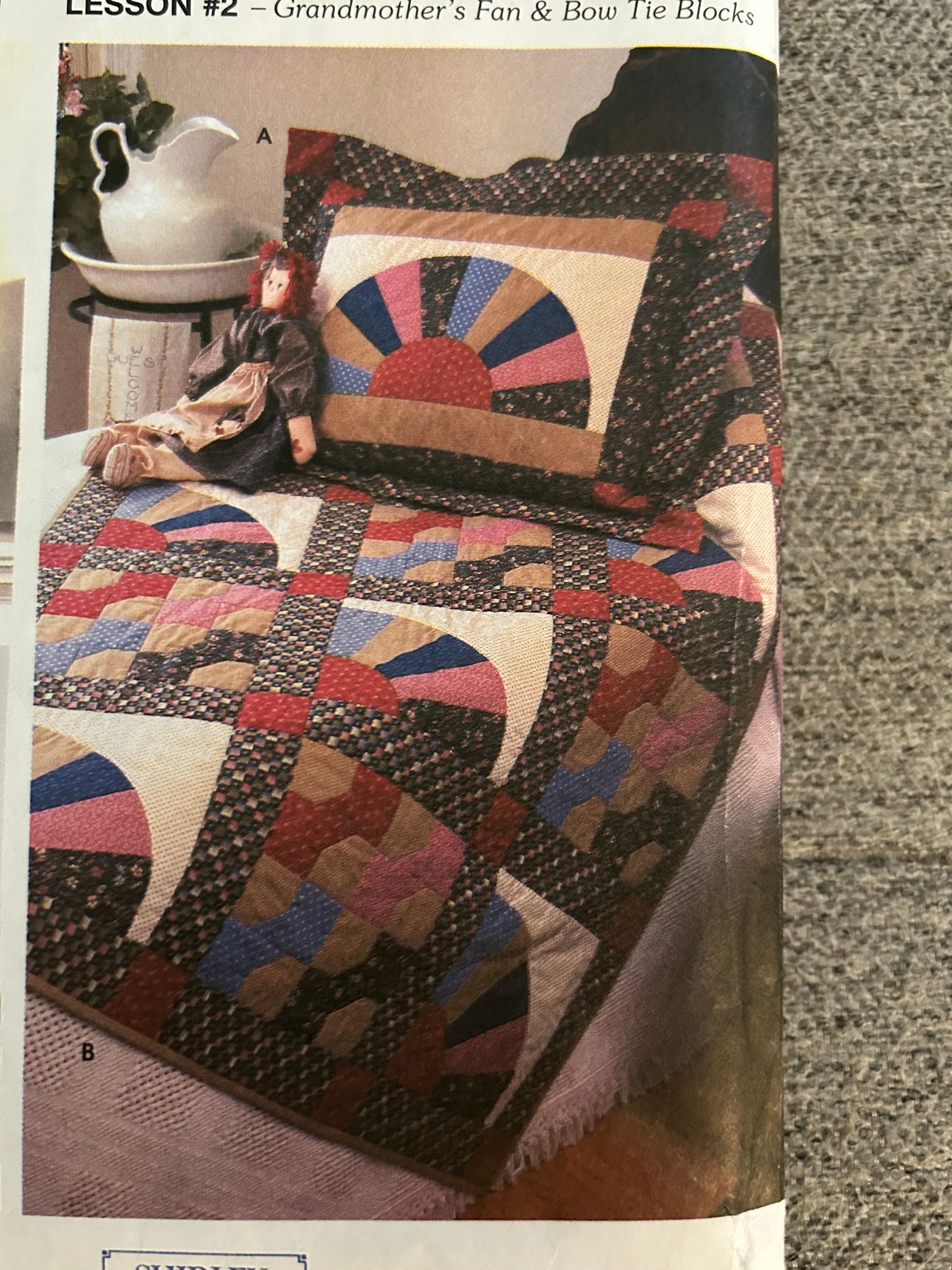 2000 Simplicity Quilt Block Club Sewing Pattern 9234 Lesson 2 ...