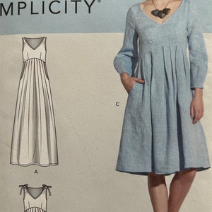 2020 Simplicity Sewing Pattern S8910 Misses' Dress With Length & Sleeve ...