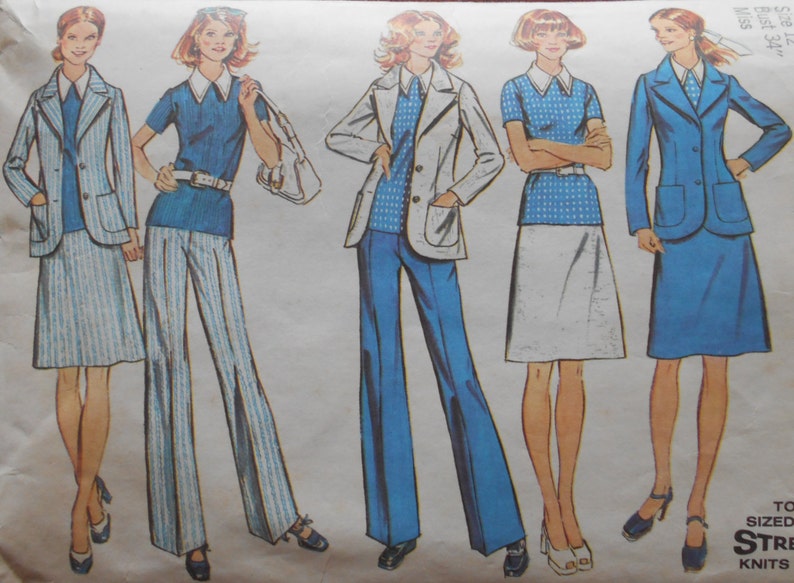 Vintage 1973 Simplicity Sewing Pattern 5527 Misses' - Etsy