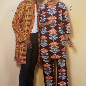 2021 Butterick Sewing Pattern B6534 Misses' & Men's Coat, Tunic and ...