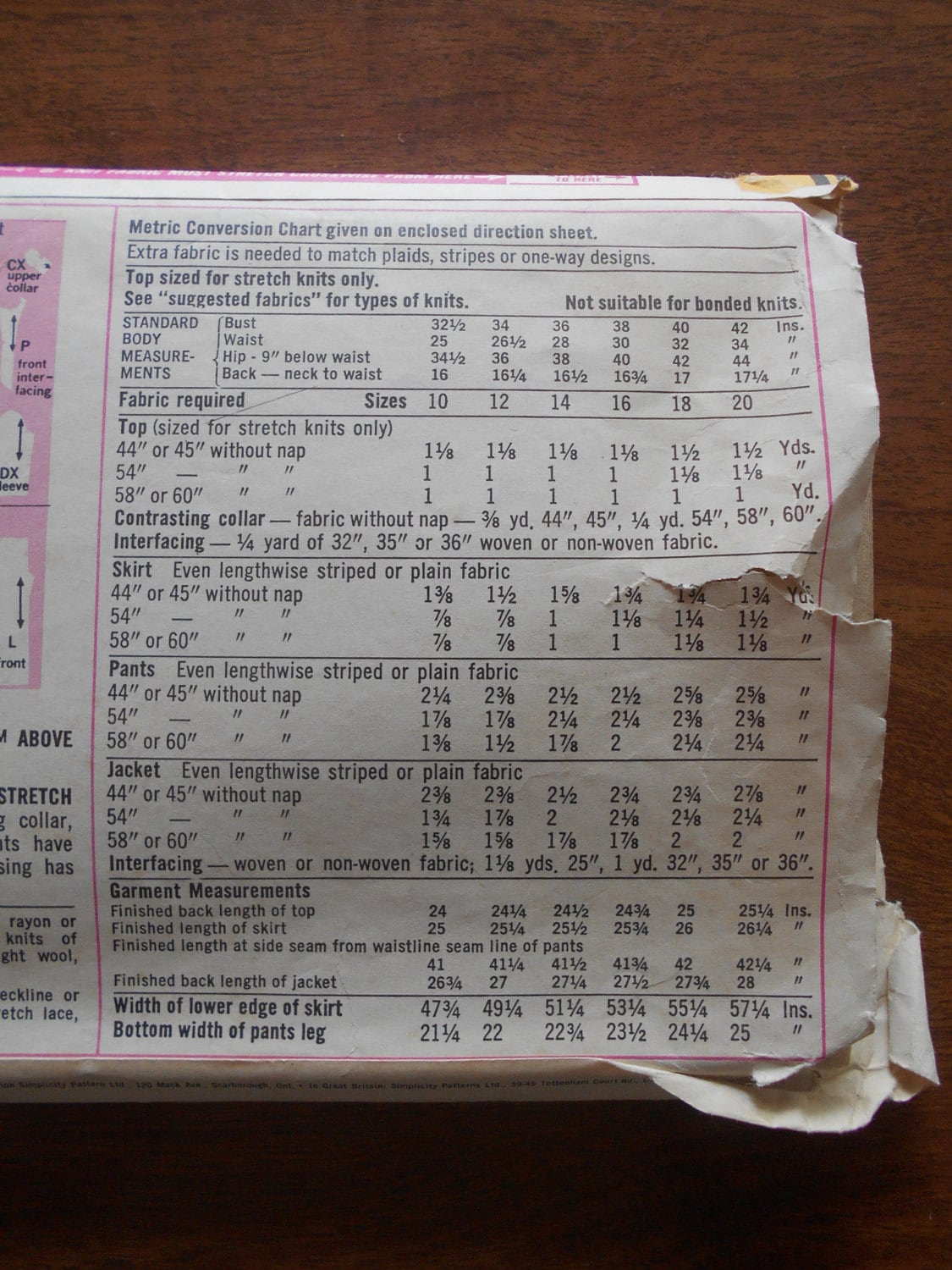 Vintage 1973 Simplicity Sewing Pattern 5527 Misses' - Etsy