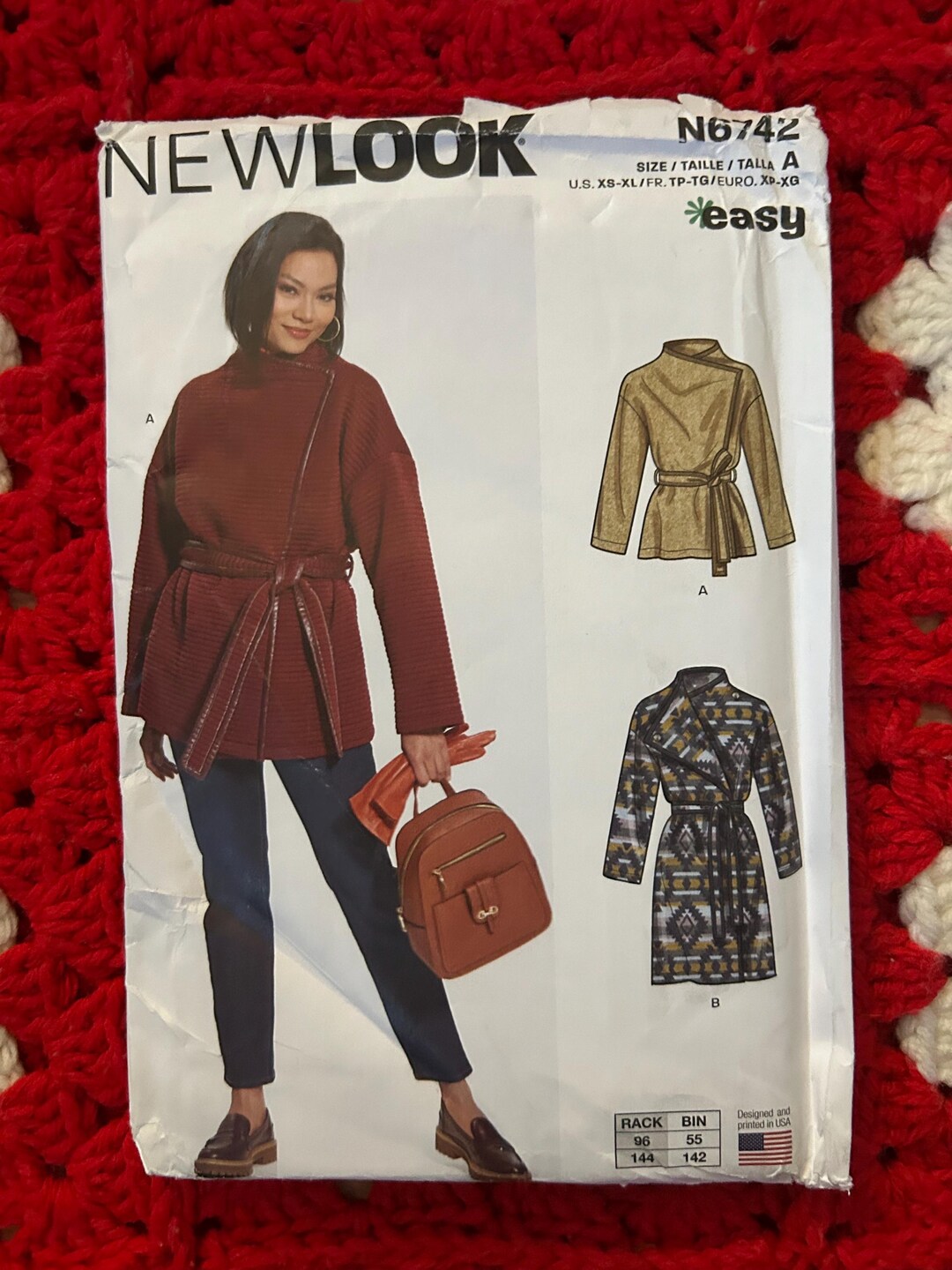 2022 New Look Easy Sewing Pattern N6742 Misses' Jacket or Coat Sizes XS ...