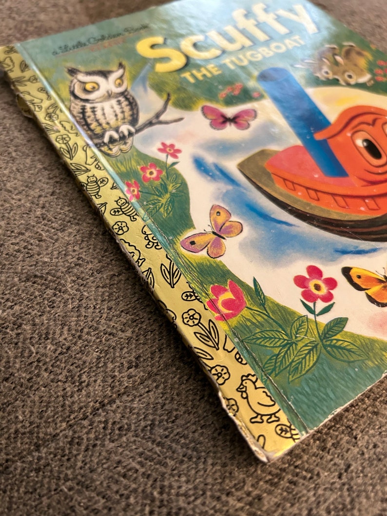Vintage 2001 Scuffy the Tugboat Little Golden Book Classic Children's ...