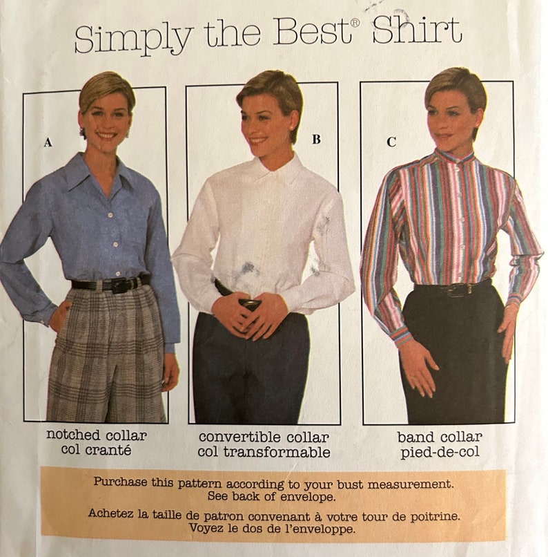 Vintage 1998 Simplicity Pattern 8061 Misses' Button-down - Etsy