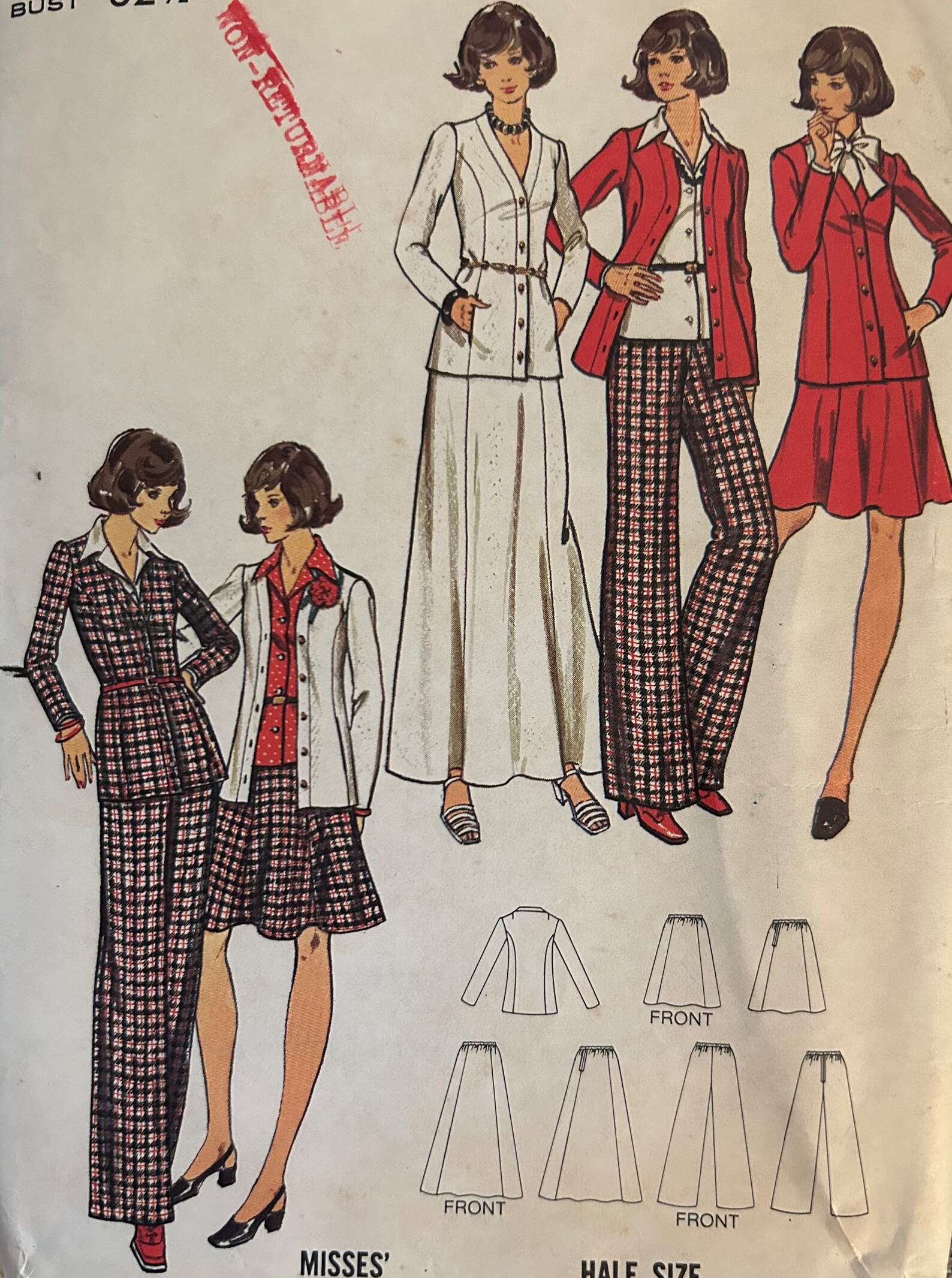 Vintage 1973 Butterick Sewing Pattern 3031 Misses Jacket - Etsy